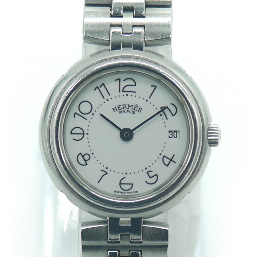 Hermes Profile Wristwatch Quartz White Dial Ladies Wa… - Gem